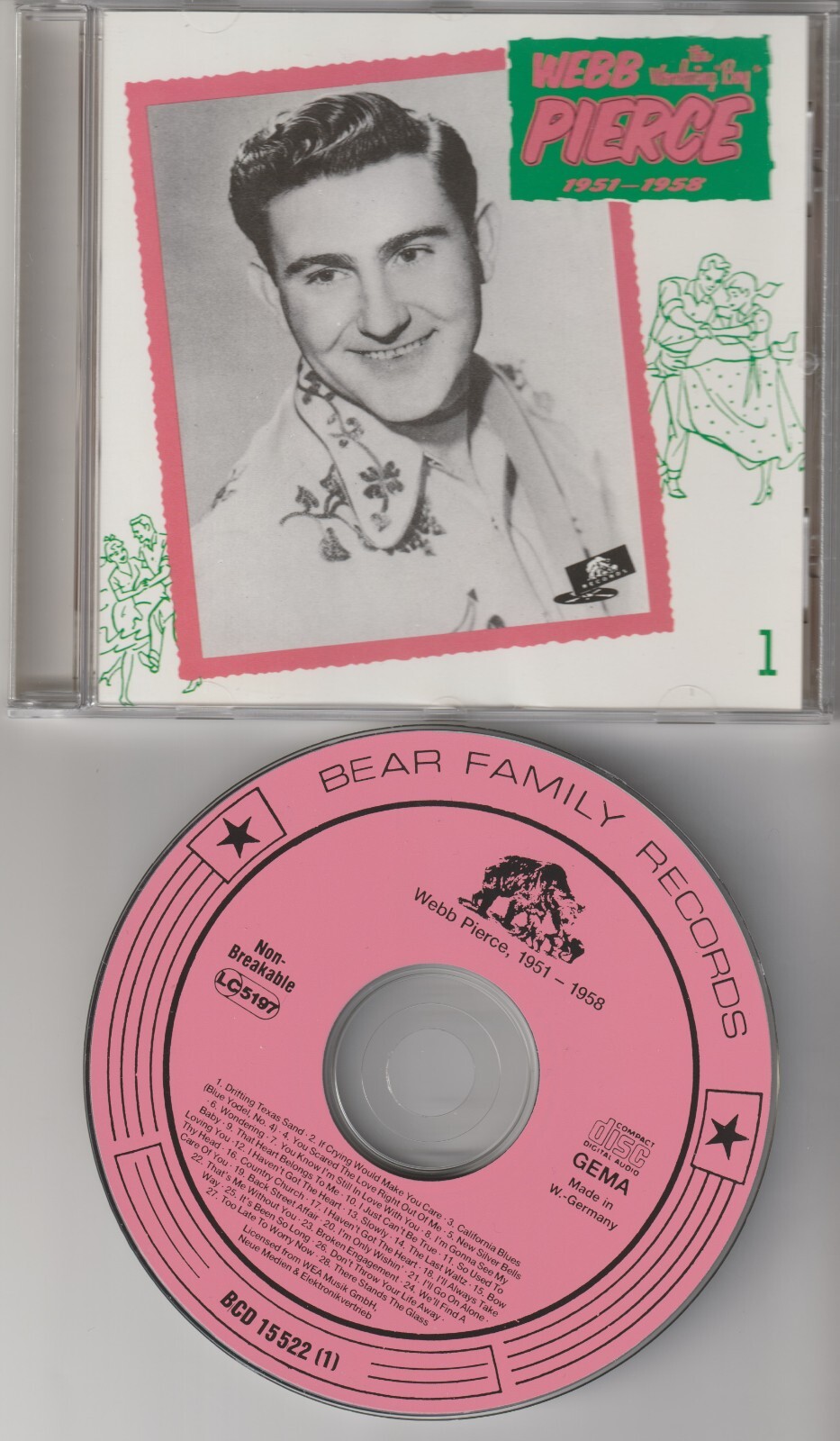 WEBB PIERCE -THE WONDERING BOY 1951-1958 - 114 TRACK BCD 15522 -1 - 2 ...