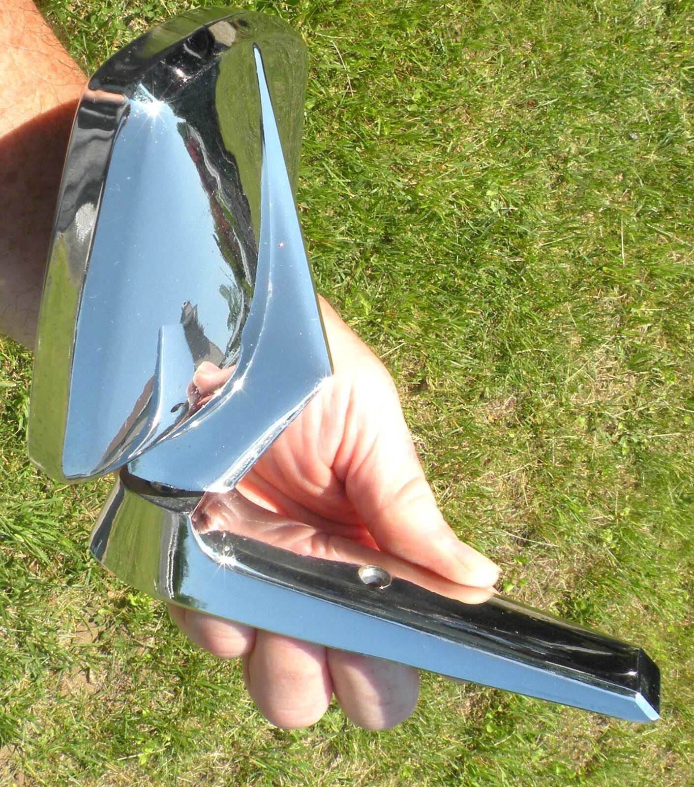 Vintage Chrome Roberk Square Rear View Side Mirror # 2570-2 | eBay