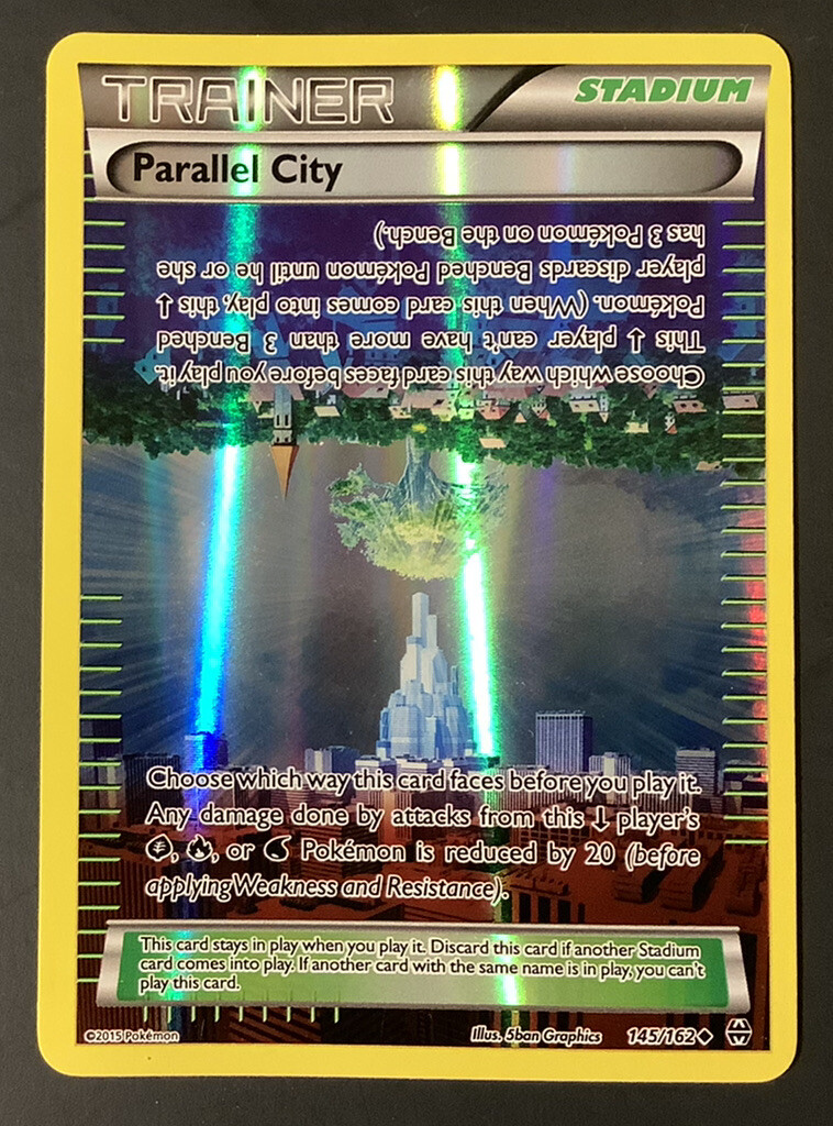 Pokemon Trading Card Trainer Parallel City Stadium 145/162 2015 XY ...