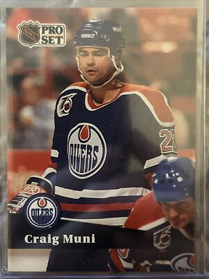 1991-92 Pro Set #382 Craig Muni, Edmonton Oilers | eBay