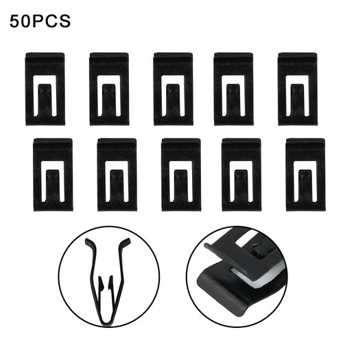 50X Black Car Console Dash Dashboard Trim Metal/Retainer Rivet Fastener ...