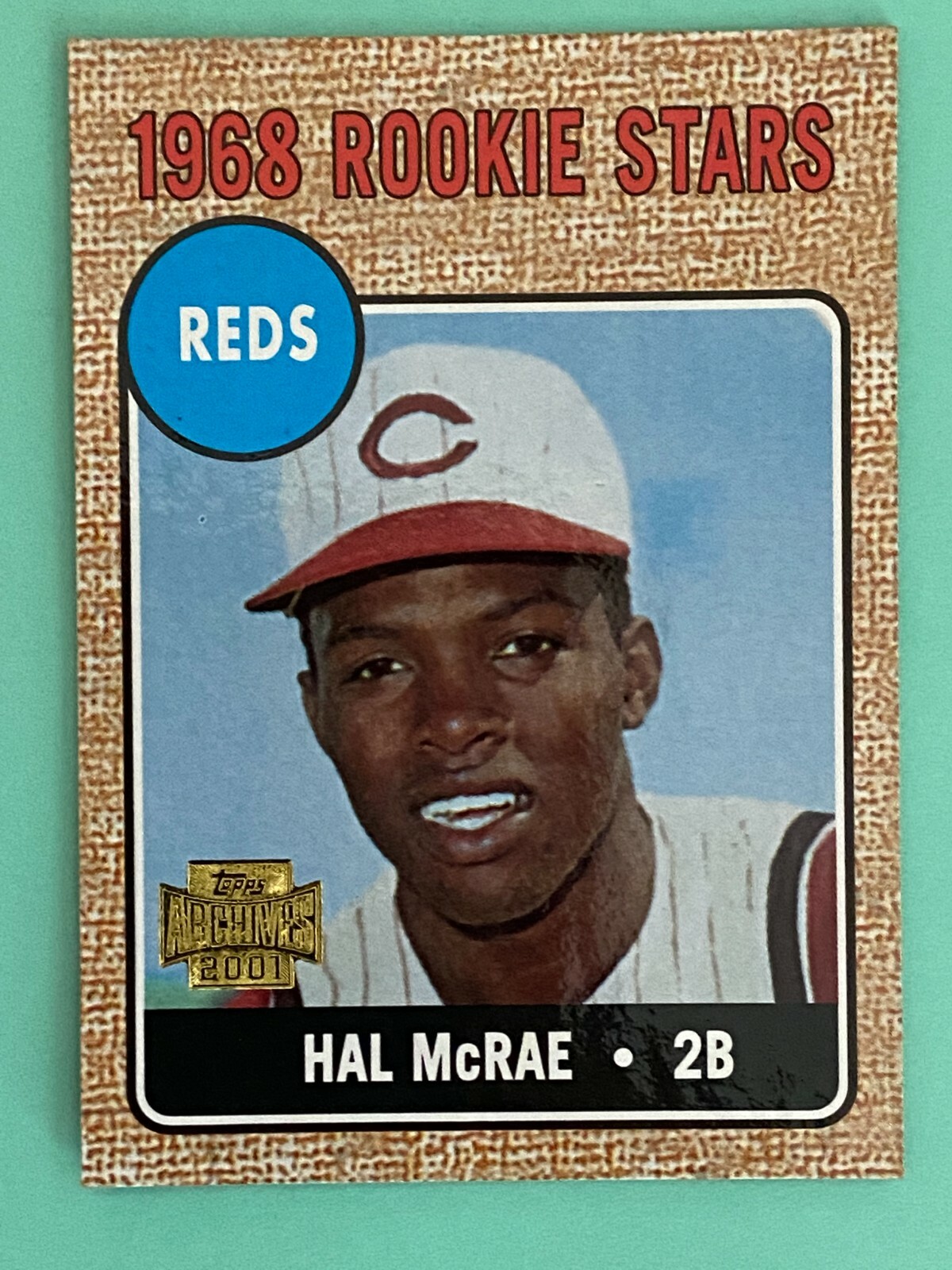 Topps 2001 Archives Reprint #57 Hal McRae 1968 Rookie Stars - Reds | eBay