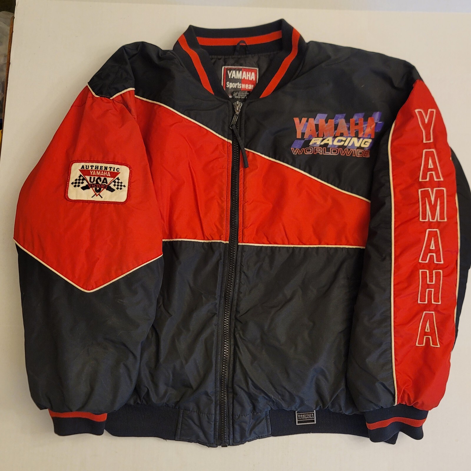 Rare Vintage Yamaha Racing Worldwide Jacket Mens Size… - Gem