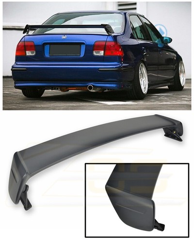 For 96-00 Honda Civic EK Sedan ABS Plastic MUGEN Style Rear Trunk Wing ...