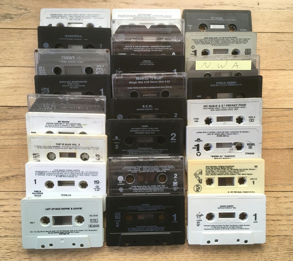 Lot Of 80 Cassette Tapes! Rap Pop Hip Hop Rock 80s - 90s! TESTED! 🔥🔥🔥 ...