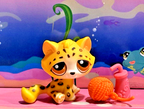 LITTLEST PET SHOP LPS AUTHENTIC ATW CHEETAH LEOPARD CAT #388 | eBay ...