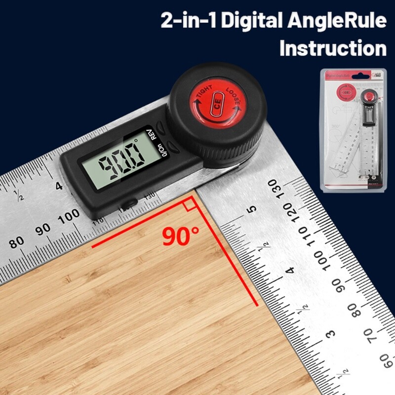 Digital Angle Finder Protractor Plastic Angle Finder Ruler Electronic ...
