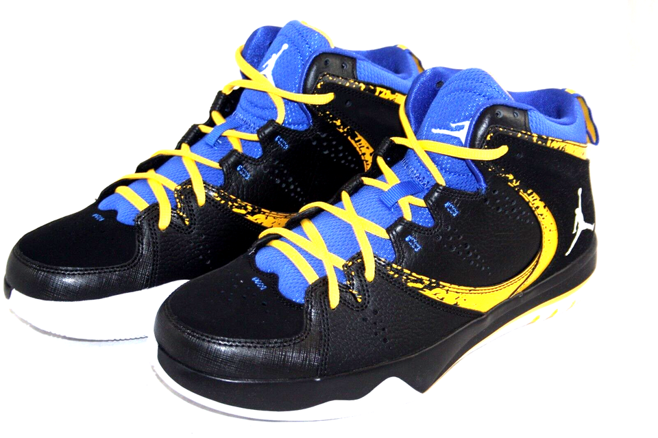 JORDAN PHASE 23 2 602671-089 BLACK/WHITE-GYM ROYAL-VARSITY MAIZE MEN ...