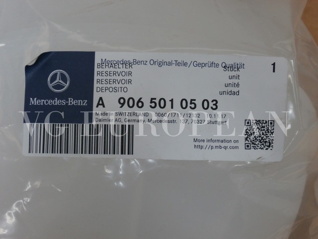 Mercedes-Benz 9065010503 Genuine OEM Reservoir Tank for sale online | eBay