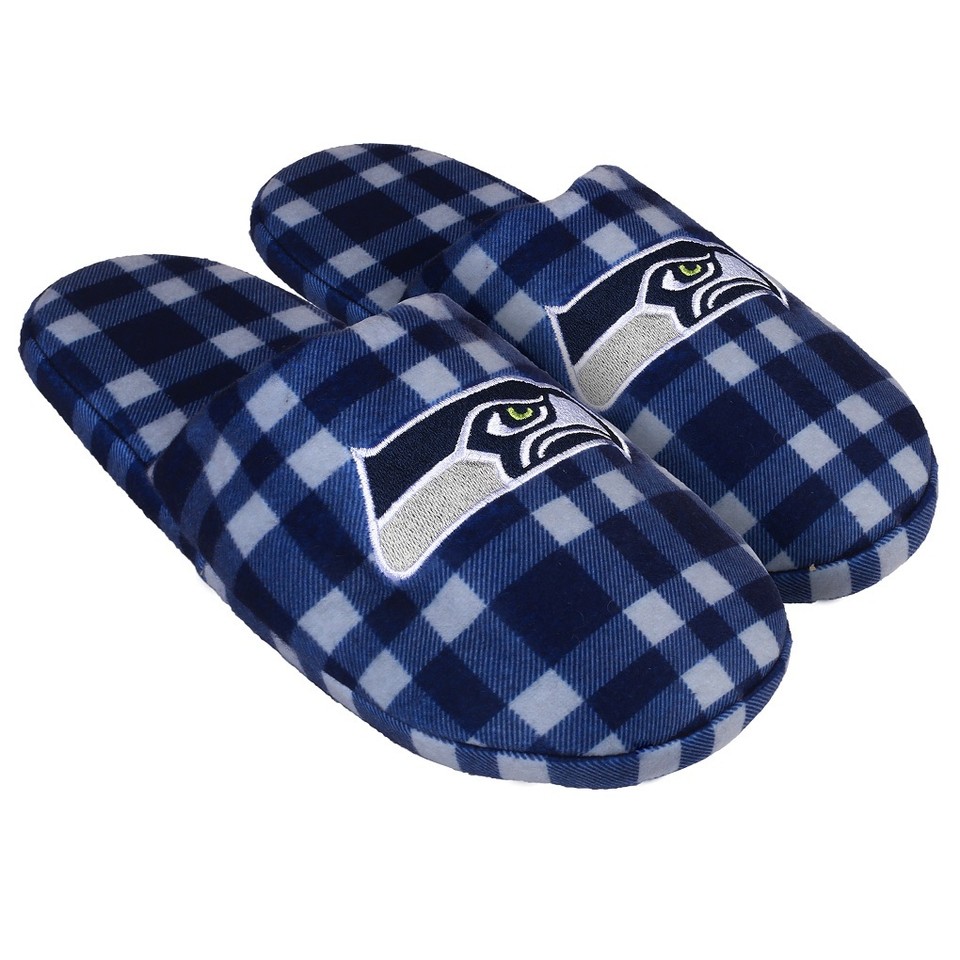 NFL Football Team Logo Mens Flannel slippers House Shoes - Pick Your ...