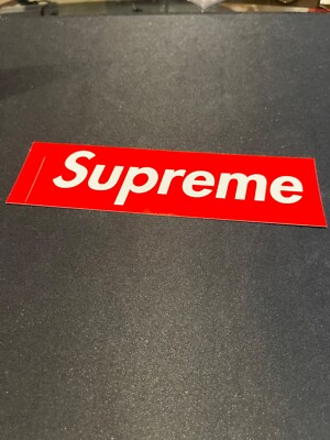 AUTHENTIC SUPREME RED BOX LOGO STICKER VINYL/DECAL | eBay