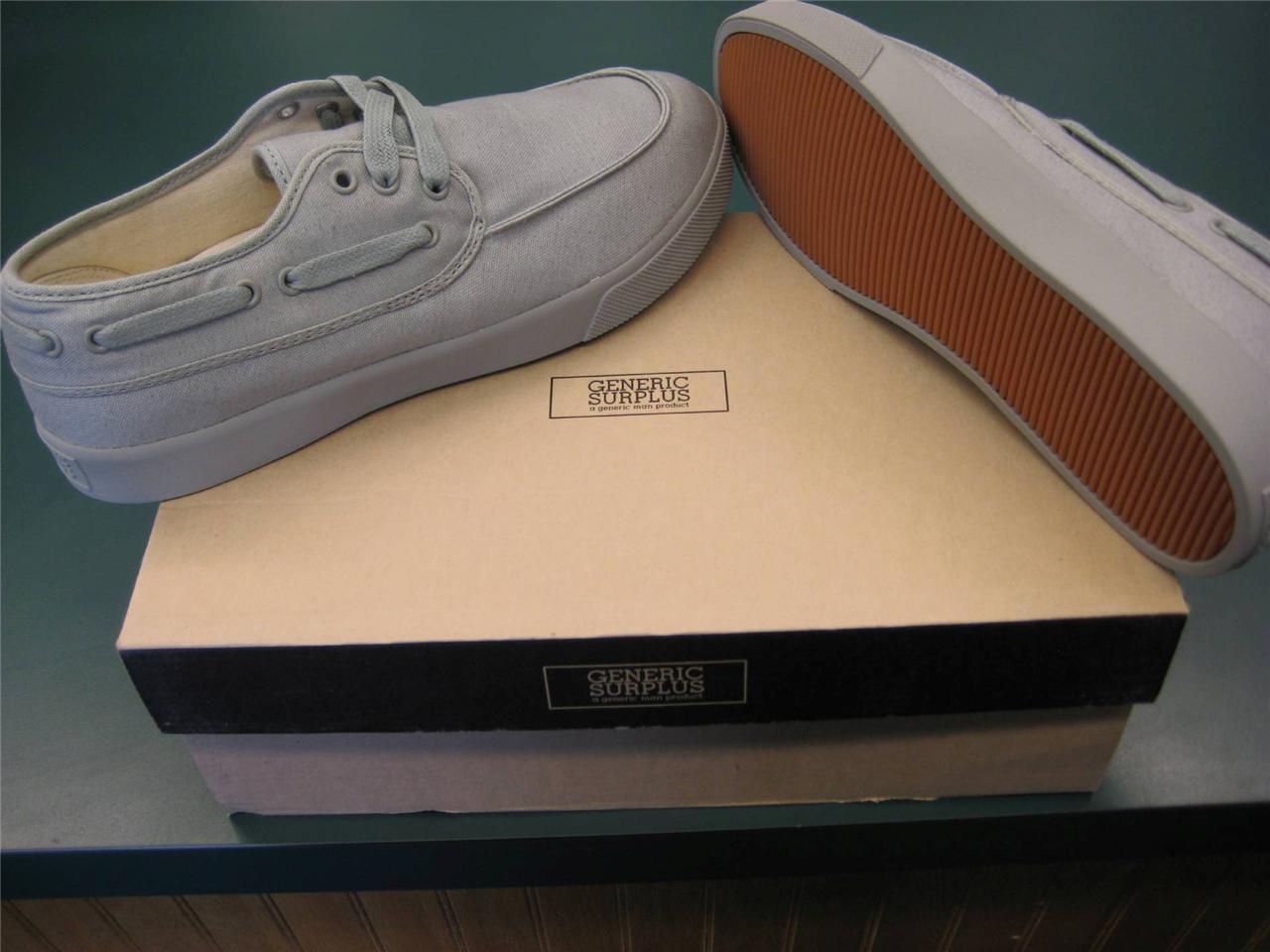 BRAND NEW GENERIC SURPLUS SNEAKER SHOE BY OBEY BOAT SHOE CANVAS Size 8 ...
