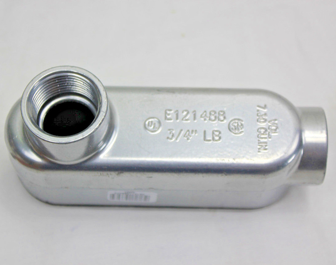 E121488 3/4" LB Threaded Conduit Body and Cover New | eBay
