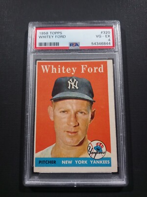 1958 Topps Whitey Ford New York Yankees HOF #320⚾⚾💥 PSA 4 | eBay