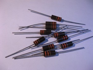 NOS Qty 10 Resistor 1W 360 Ohm 360R 5% Carbon Composition Ohmite ...