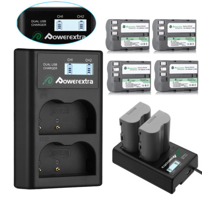 EN-EL3E Battery / USB Dual Charger for Nikon D50 D70 D70s D80 D90 D200 ...