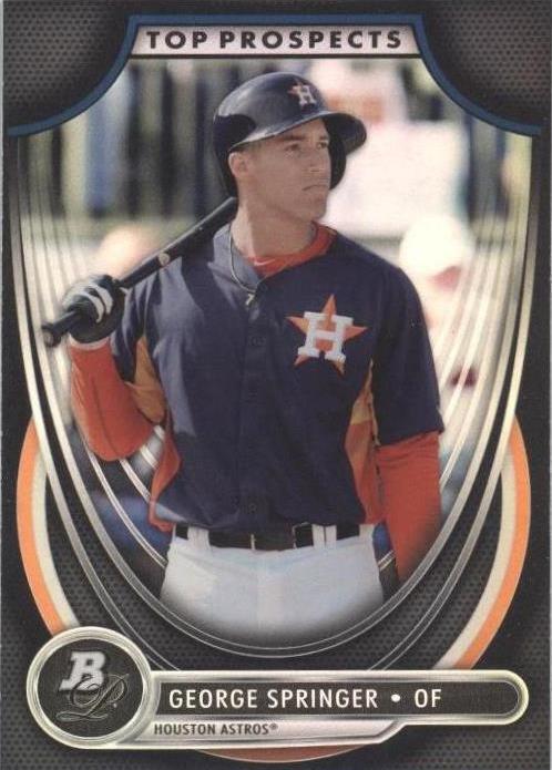 2013 Bowman Platinum - Top Prospects George Springer #TP-GSP (RC) for ...