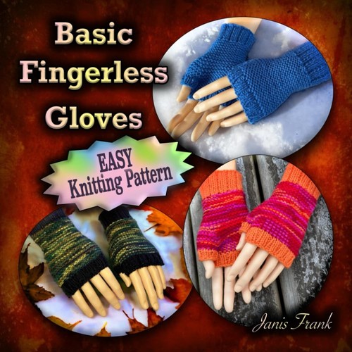 Basic Fingerless Gloves: Knit Flat with 2 Needles | eBay