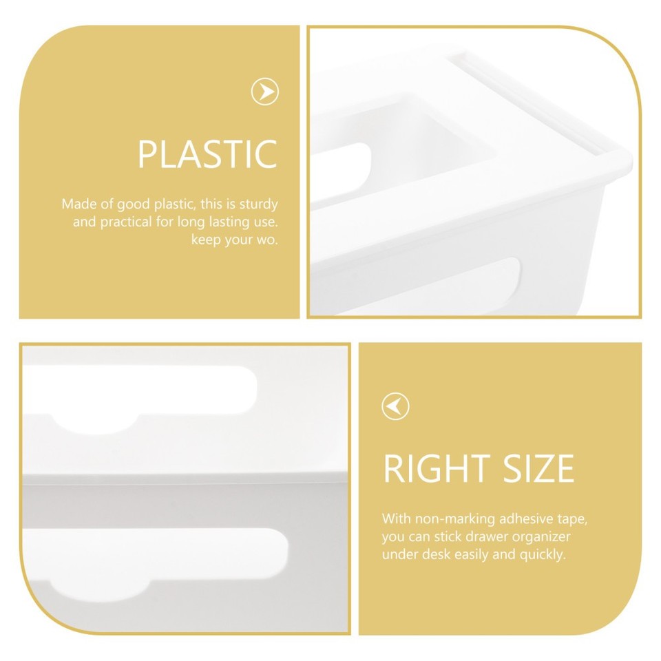 Under Desk Small Drawer Organizer Multi-purpose Under Desk Storage ...