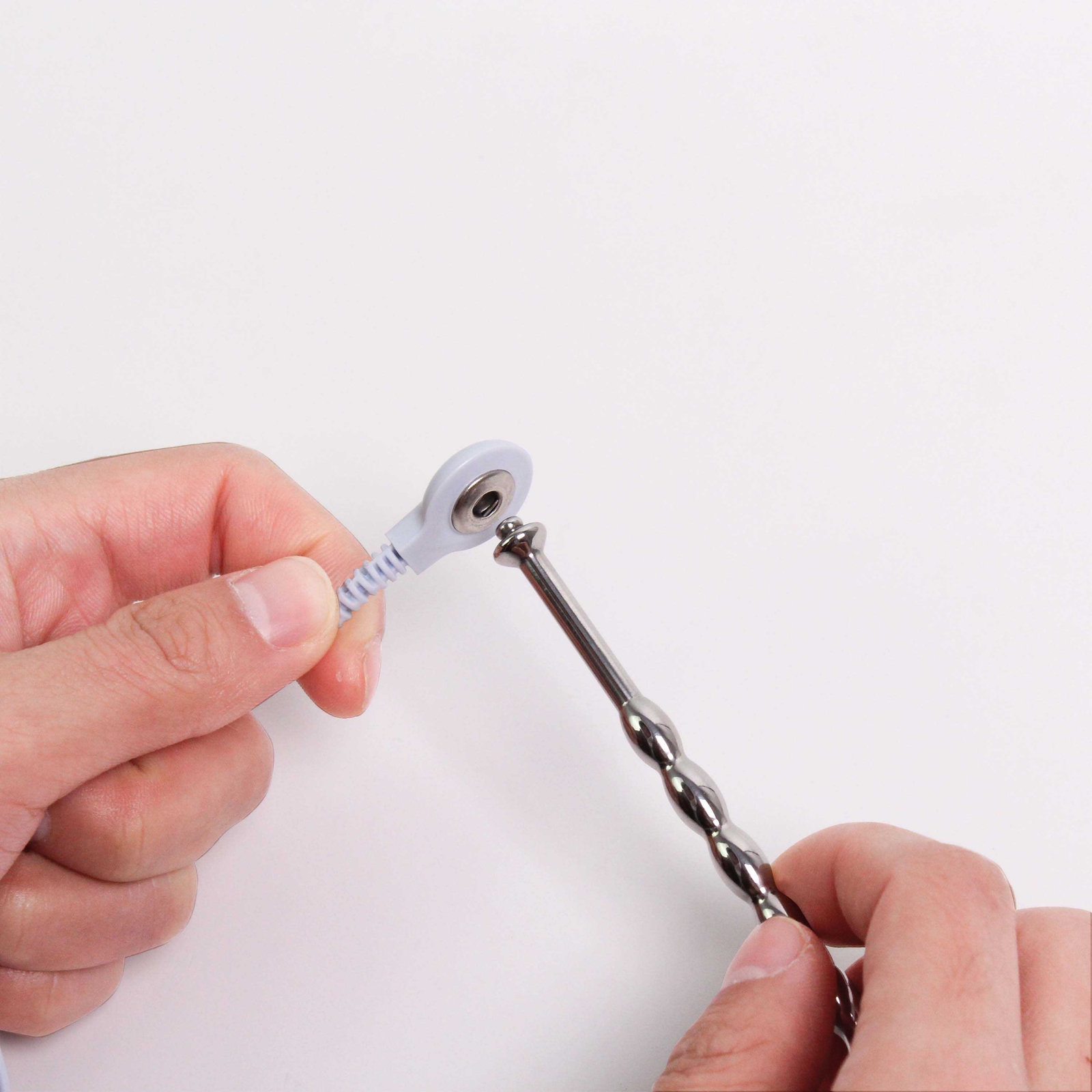 E-stim Stainless Steel Long ring Sounding Plug insertPlug Rod Stretcher ...