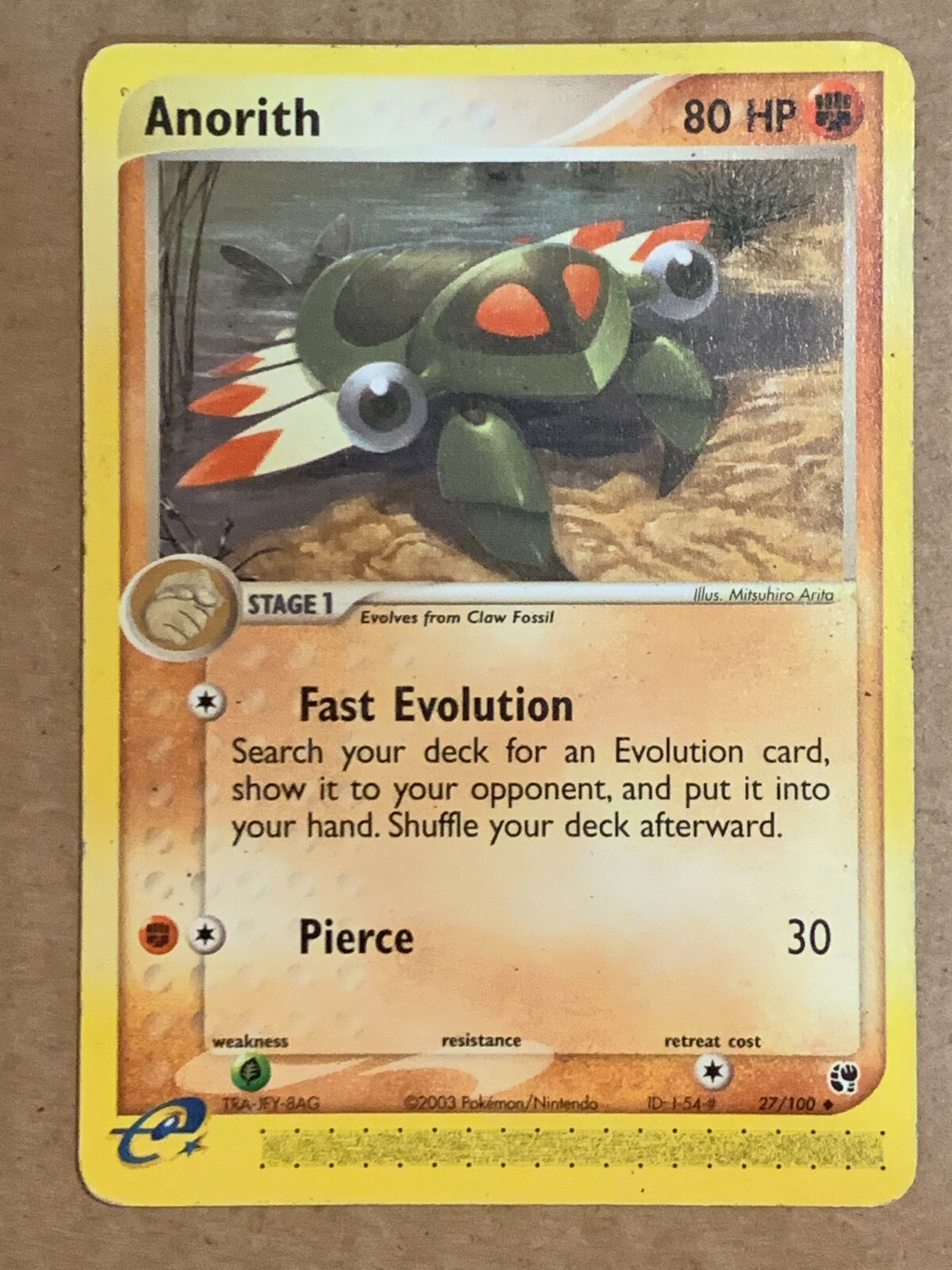 Anorith Pokemon Card