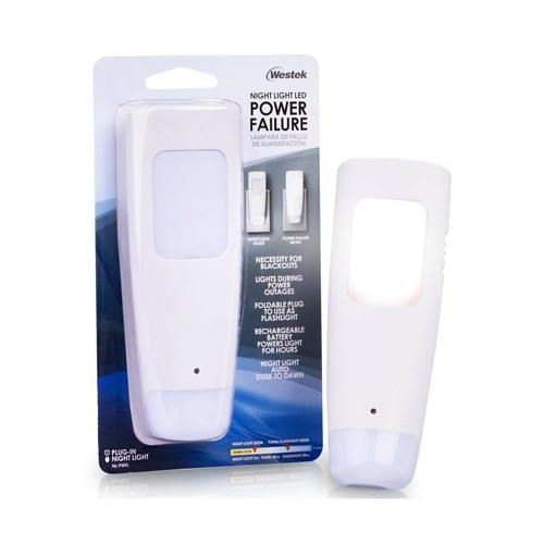 Power Failure Emergency Night Light LED Plug-In Rechargeable Reliable ...