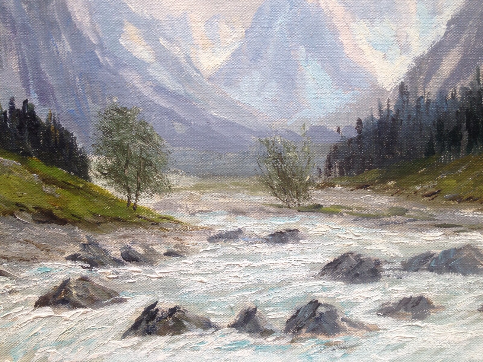 ::OTTO ZWIERLEIN MÜNCHEN ÖLGEMÄLDE °ANTIK NACHLASS ALPEN WIMBACHTAL UM ...