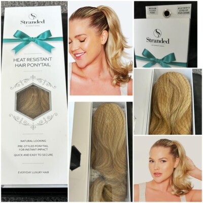 Ponytail Stranded 16" Medium Flicky Wavy Ponytail #12/16/613 Bird of ...