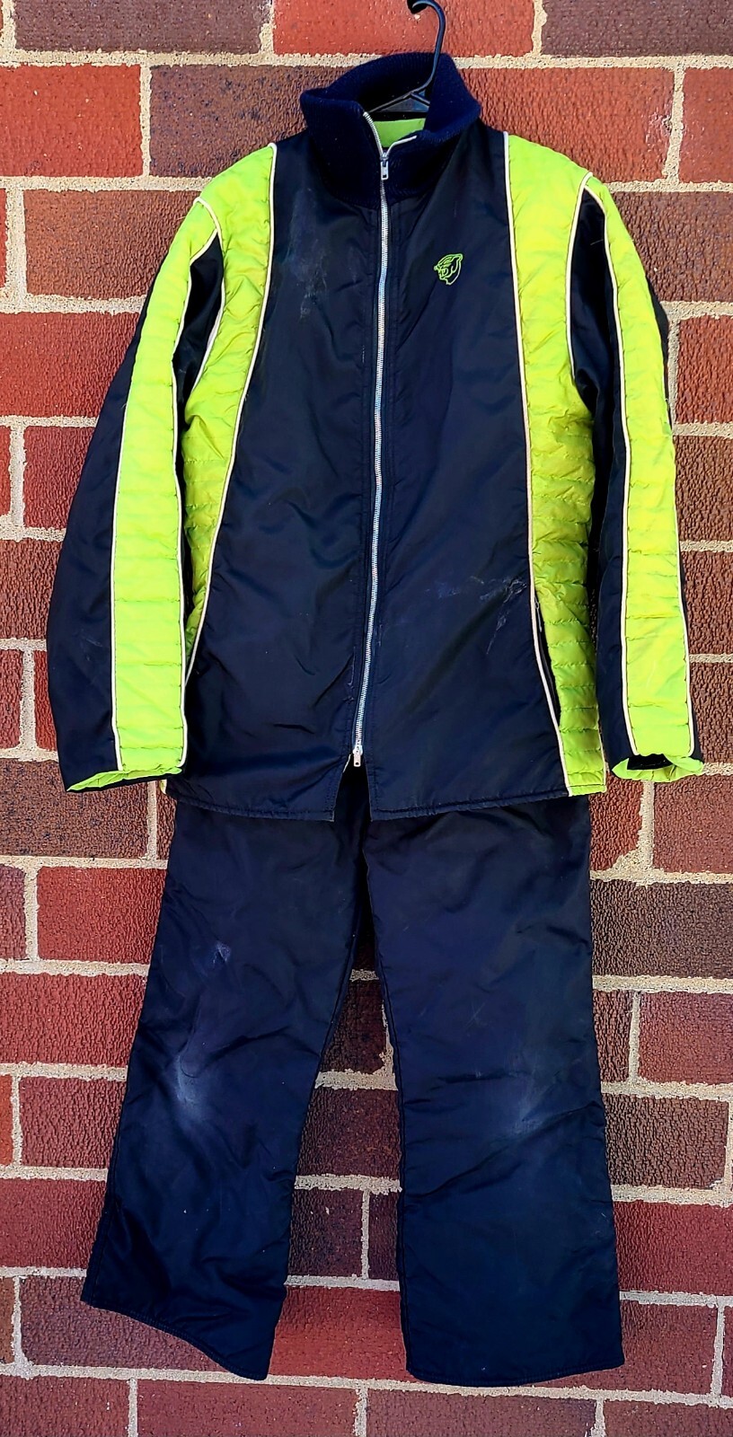 Vintage Mens M Arcticwear Arctic Cat Black & Green Snowmobile Bib Suit ...