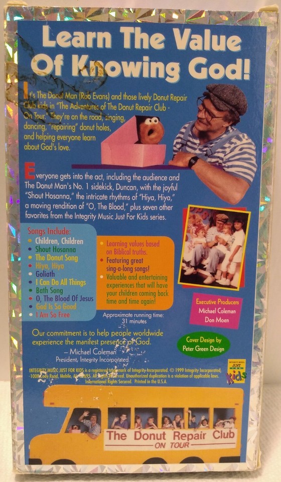 The Donut Man - On Tour - Learn The Value Of Knowing God - VHS Video ...