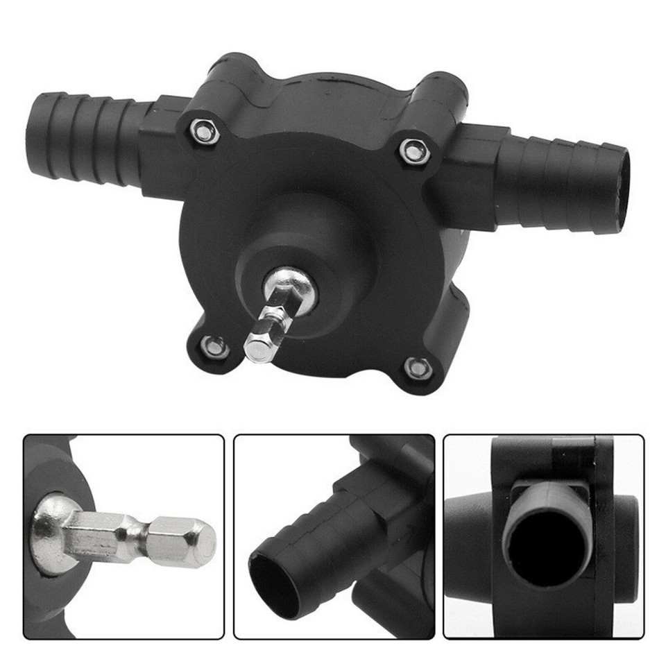 Electric Hand Drill Drive Self Priming Water Pump Oil Fluid Transfer ...