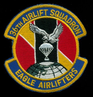 USAF 36th Airlift Squadron Eagle Airlifters Patch CT2 | eBay