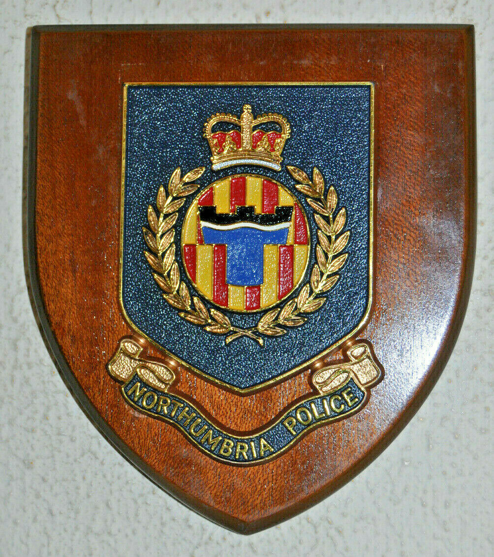 Northumbria Police mess wall plaque shield crest Constabulary ** | eBay UK