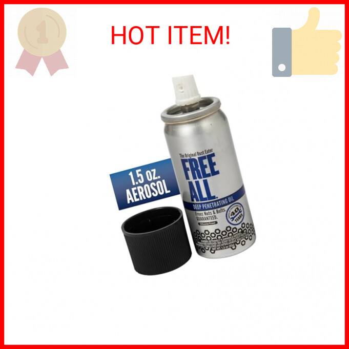 Free All Rust Eater Deep Penetrating Oil, 1.5oz Aerosol – Loosens ...