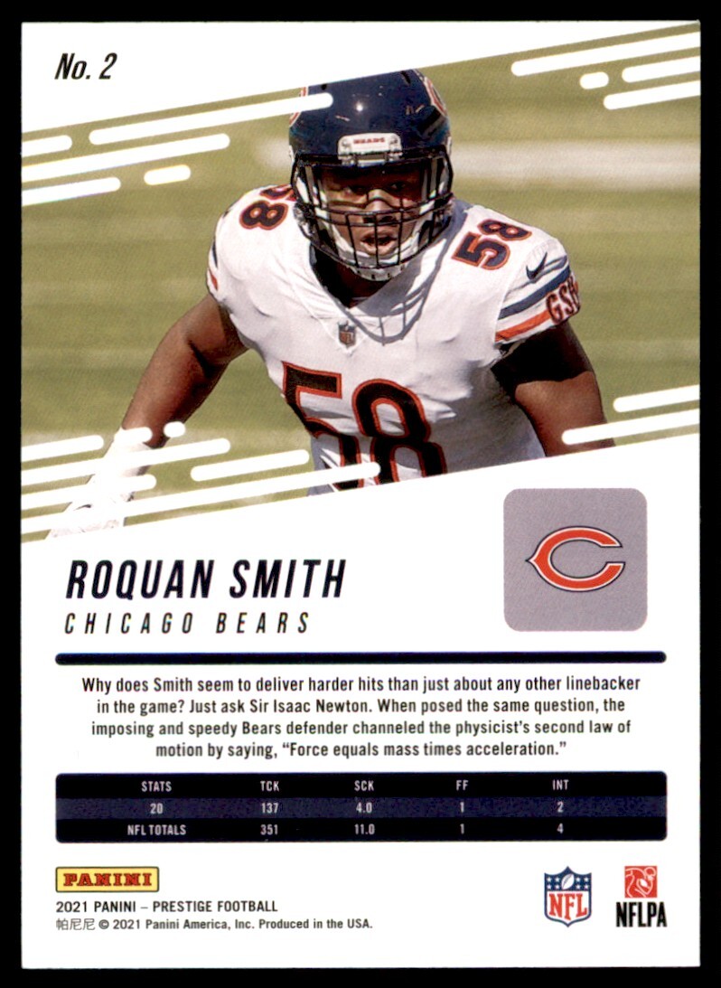 2021 Panini Prestige - #2 Roquan Smith for sale online | eBay