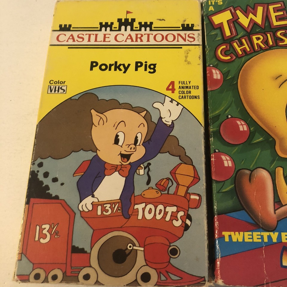 Looney Toons Vhs Tapes Lot Of 2 Porky Pig Tweety Bird | eBay