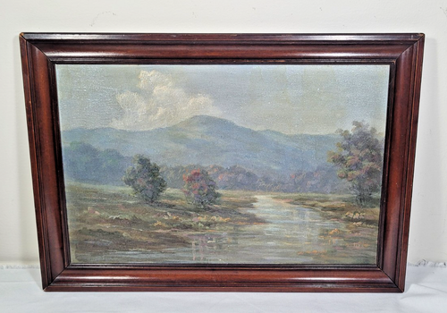 Louis Rowell Original Oi Painting, Tryon Mtn, Oil on Board 1910 - 13.5 ...