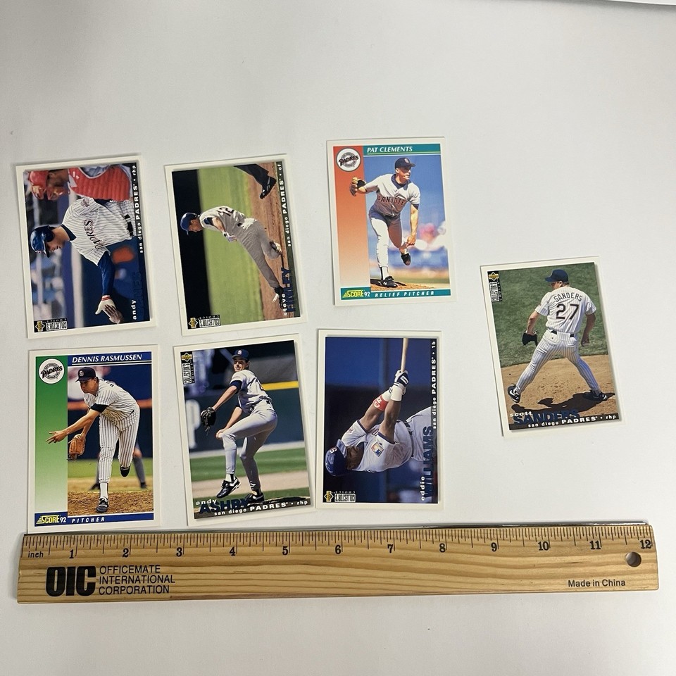 vintage 90 san diego padres baseball card lot crafting junk journal ...