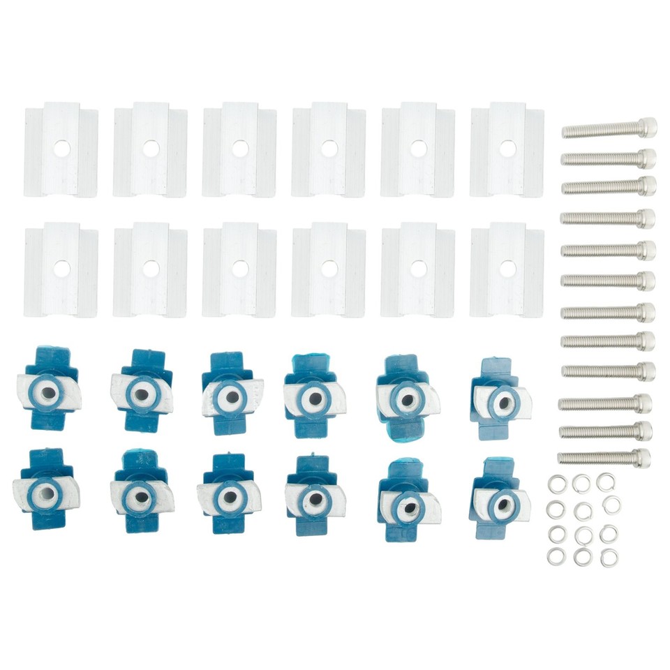 12x solar panel bracket clamps module clamp solar panel holder for ...
