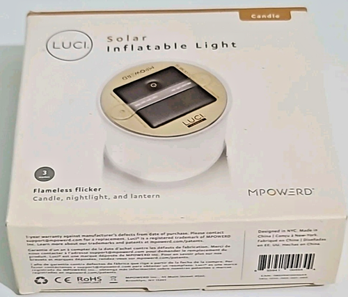 Mpowerd Luci Soft Amber Inflatable Solar Light, Flameless Flicker ...
