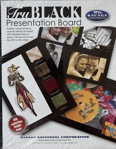 New Savage TruBlack Presentation Board Deepest Black Designer 8” x 10” 10 pcs | eBay