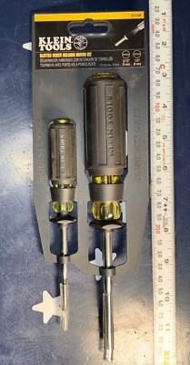 KLEIN TOOLS 2pc Slotted Screw Holding Driver Kit 3/16” 1/4” 85153K | eBay