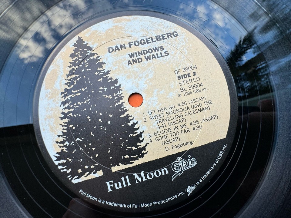 Dan Fogelberg Windows And Walls LP 1984 Vinyl, Folk Rock, Full Moon, EX ...