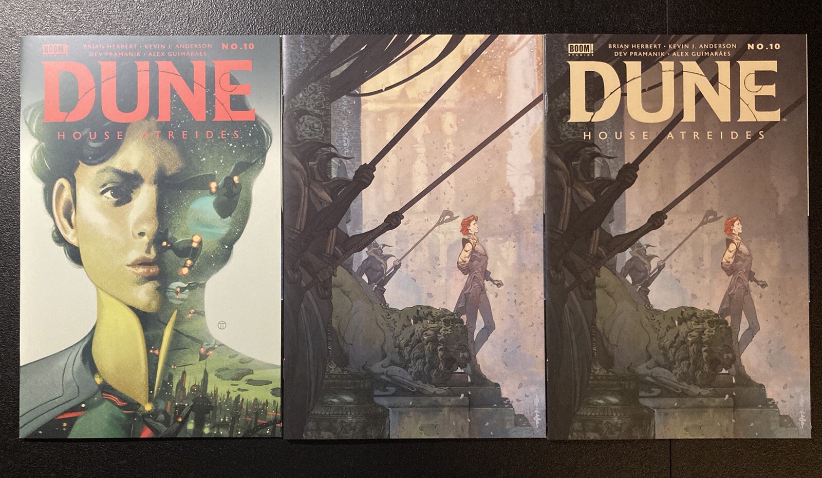 DUNE HOUSE ATREIDES #10 1:10 VARIANT SET OF 3 1:25 CAGLE TODESCO BOOM ...