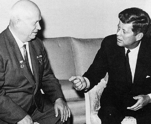 President Kennedy Soviet Union Leader Nikita Khrushchev Cold War 8"x 10 ...