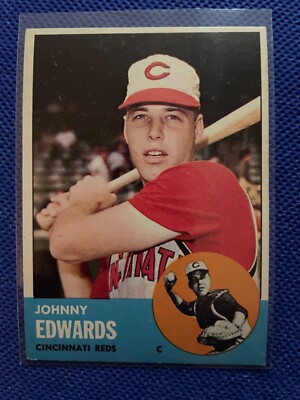 1963 topps # 178 JOHNNY EDWARDS B | eBay