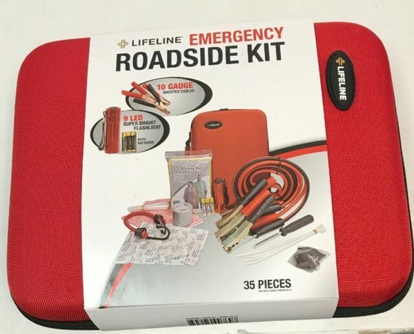 Lifeline Emergency Roadside Kit 35 Pieces Hardshell Case for sale ...