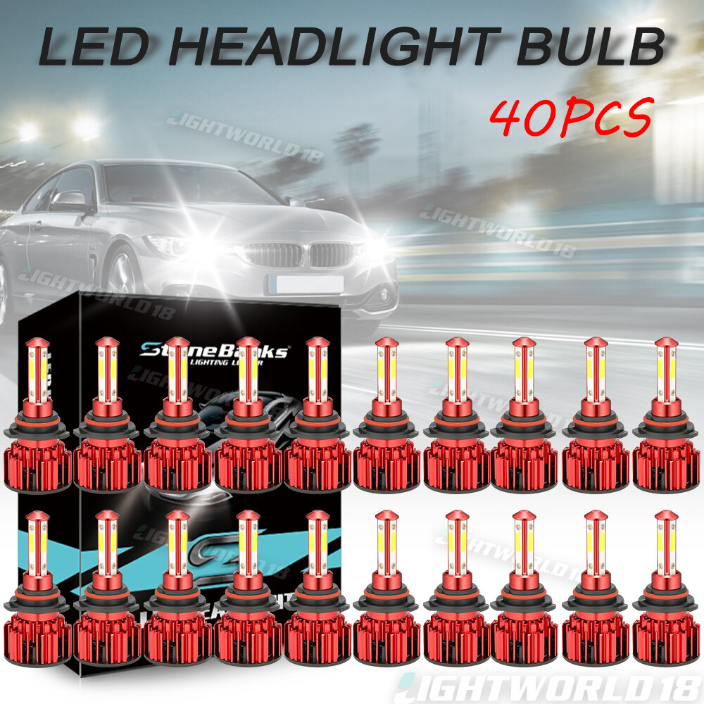 Whosesales 40PCS -Side 9005 LED Headlight Kits High Power Bulbs 6000K ...