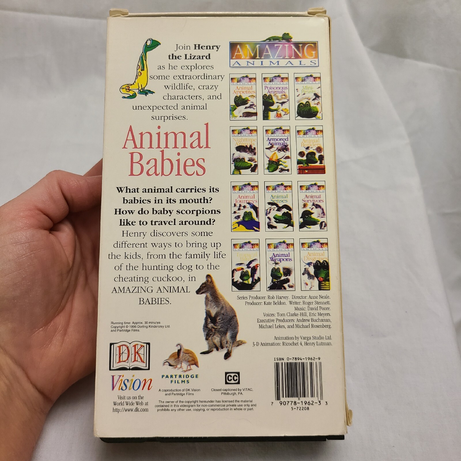Amazing Animals Animal Babies VHS tape vintage 1996 Very Good ...