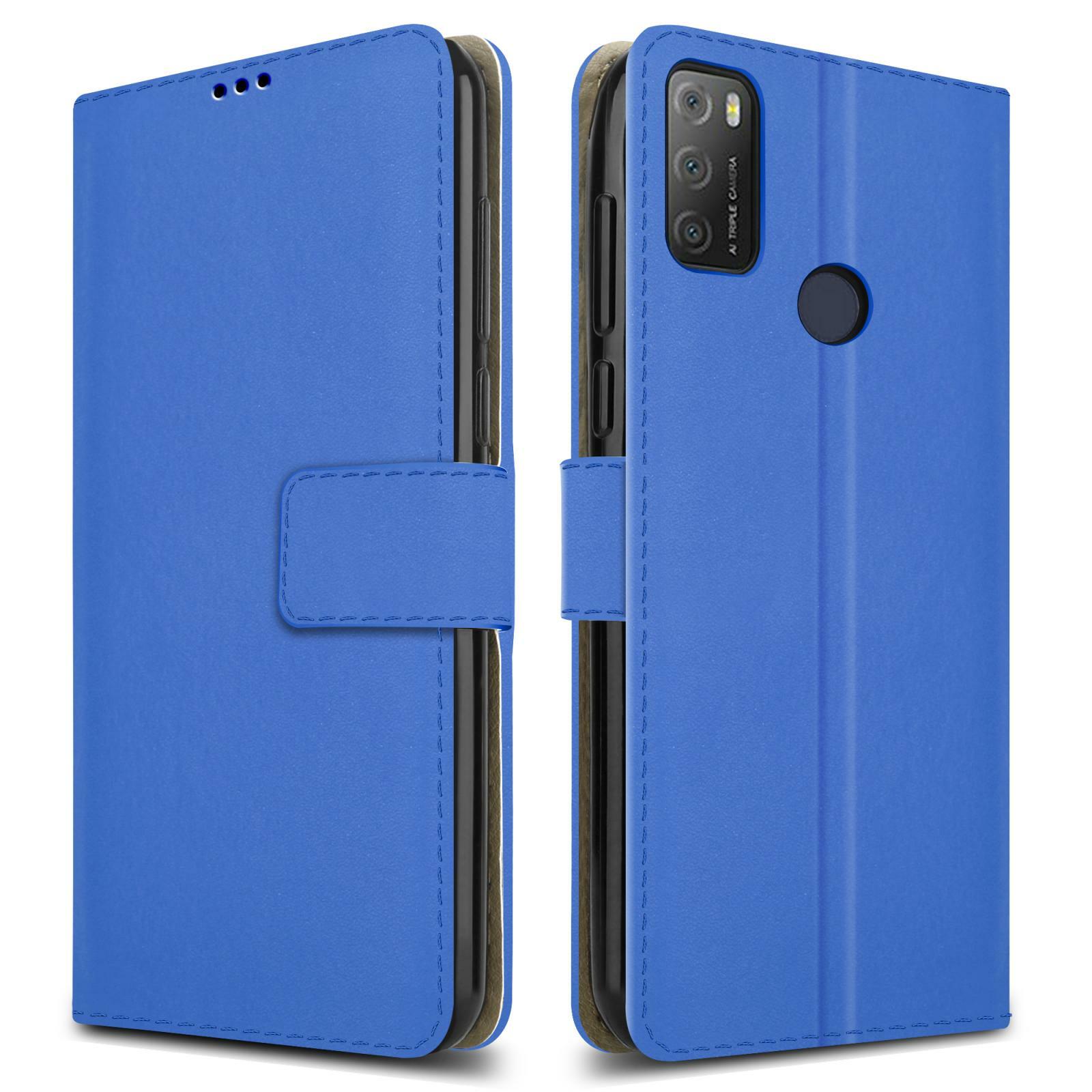 For Alcatel 1S (2021) 6025H, Leather Wallet Magnetic Flip Stand Phone ...
